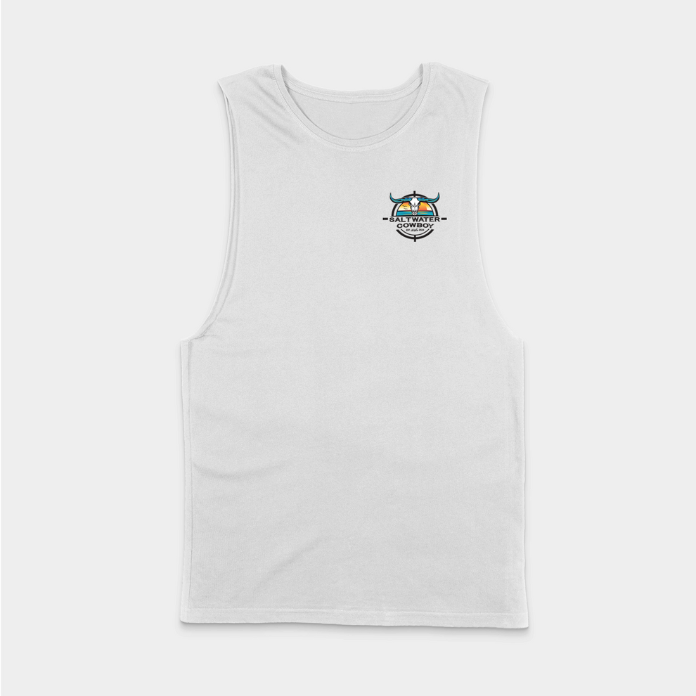Outlaws Muscle Tank | Aboriginal Brand Saltwater Cowboy Life
