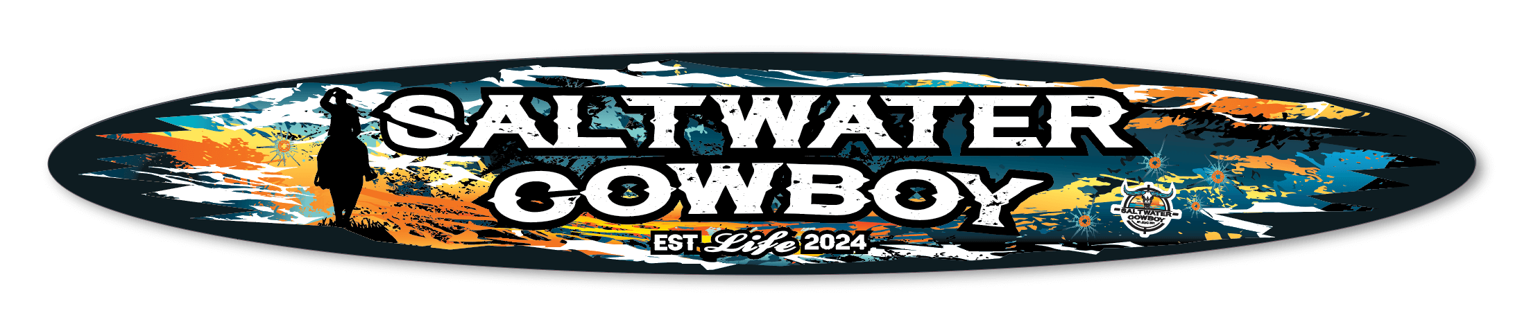 Signature Sticker – Saltwater Cowboy Life